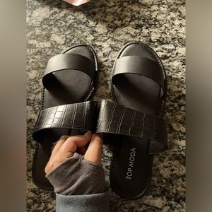 TOP Moda | Shoes | Black Sandals | Poshmark